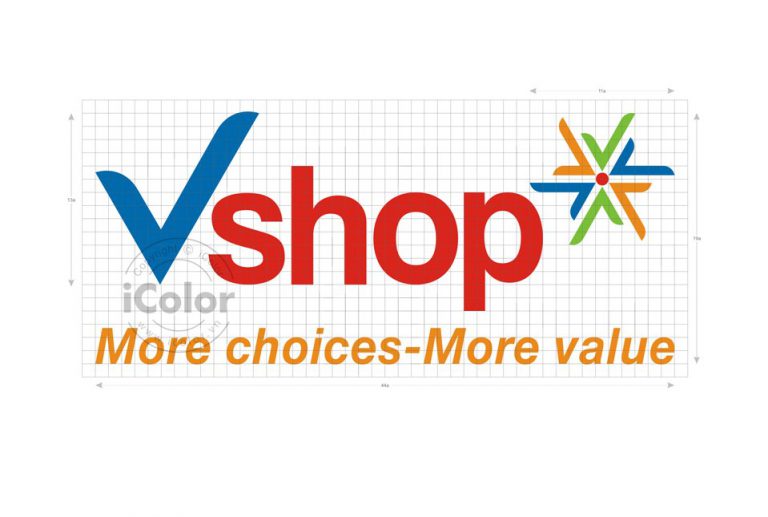 Thiết kế logo Công ty Vshop Việt Nam